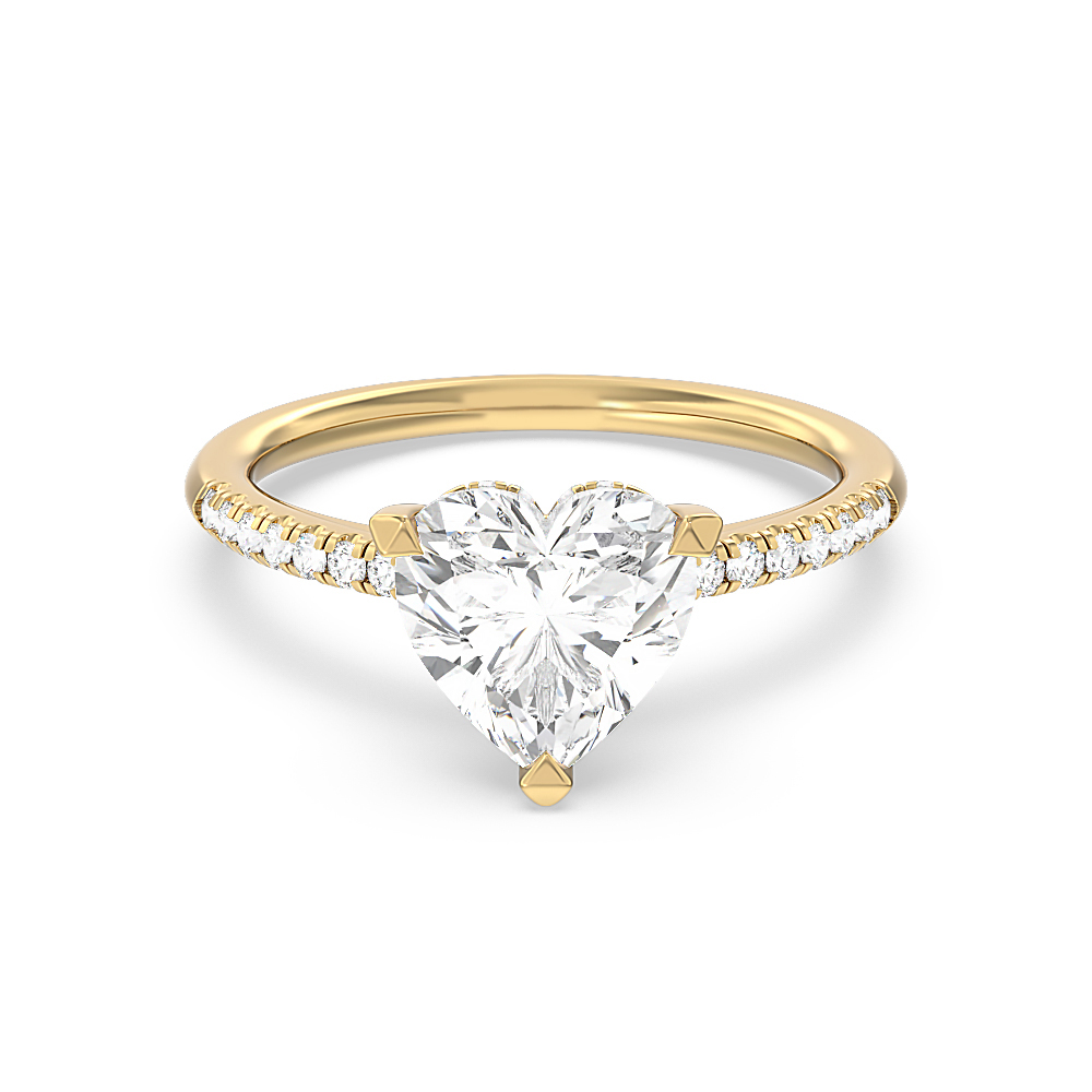 Lab Grown Heart Diamond Engagement Ring | Temple & Grace Singapore
