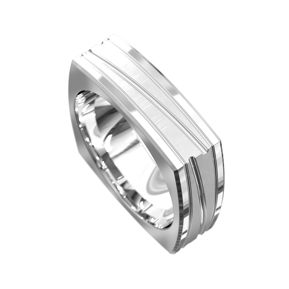 Square shape mens ring 5084 | Temple & Grace Singapore