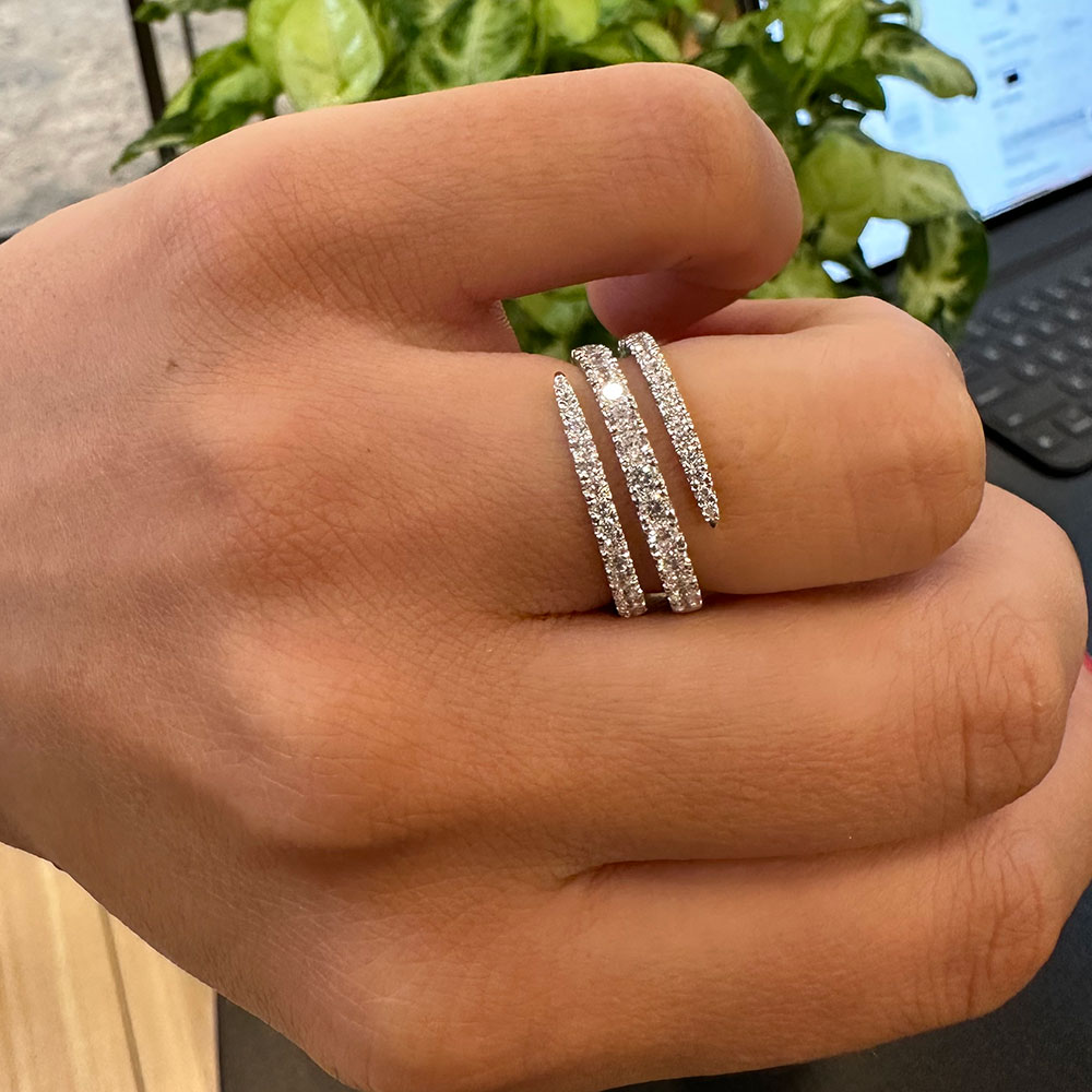 Wrap around diamond ring | Temple & Grace Singapore